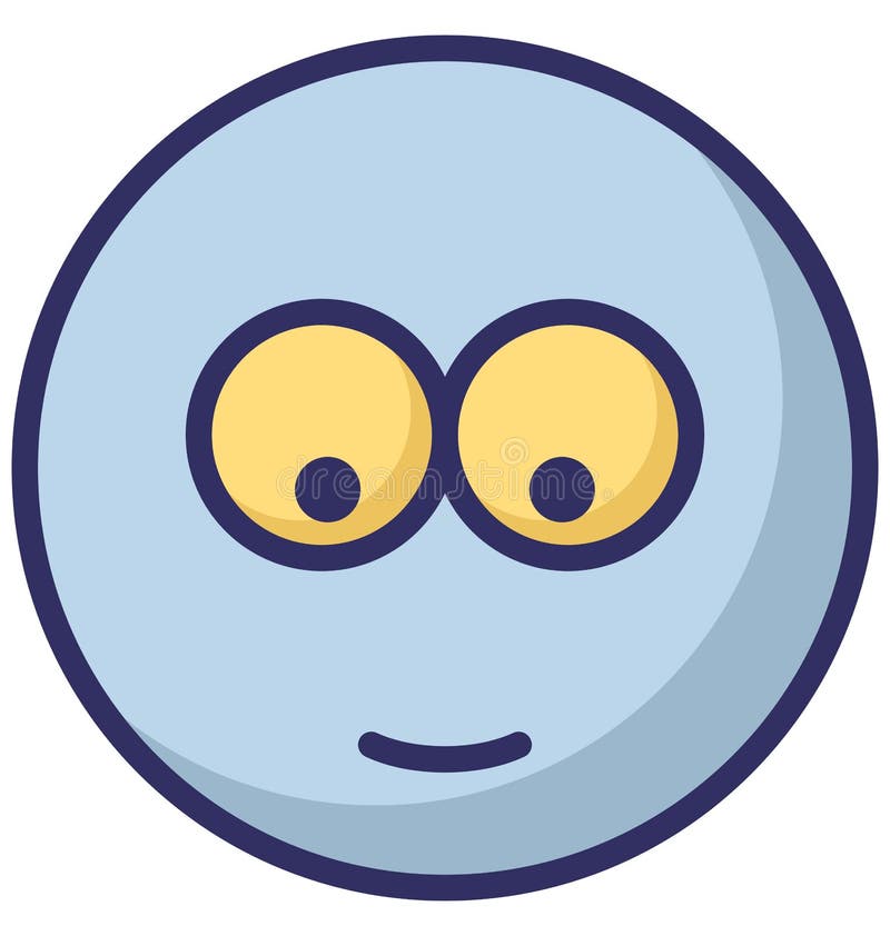Stare Emoticon, Emoticons Vector Isolated Icon Which Can Easily Modify ...