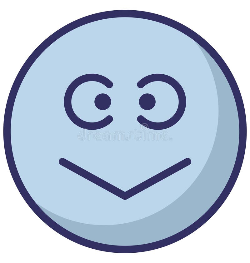 Baffled Emoticon, Confused Vector Isolated Icon Which Can Easily Modify ...