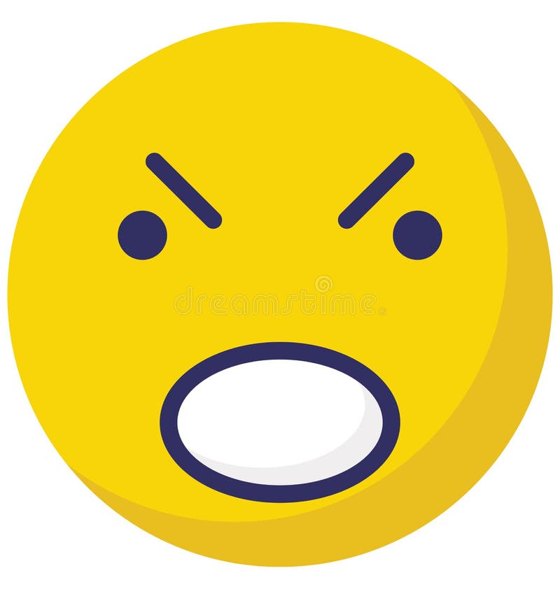 Worried, Emoticons Vector Isolated Icon Which Can Easily Modify or Edit ...