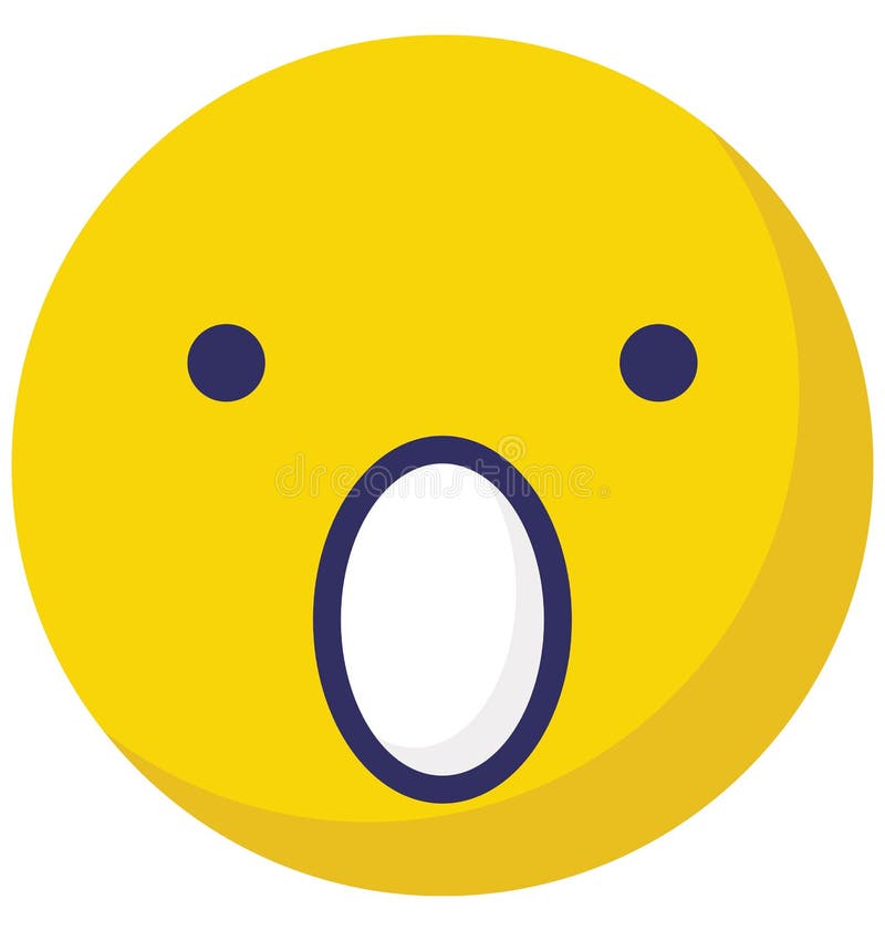 Surprised, Stare Emoticon Vector Isolated Icon Which Can Easily Modify ...