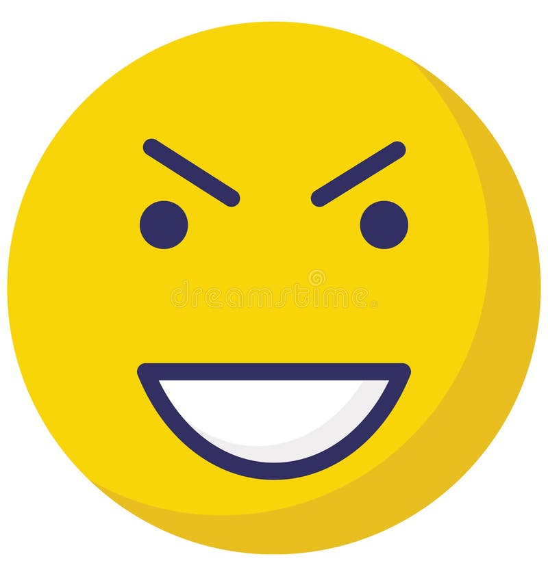 Happy, Nodding Vector Isolated Icon Which Can Easily Modify or Edit ...