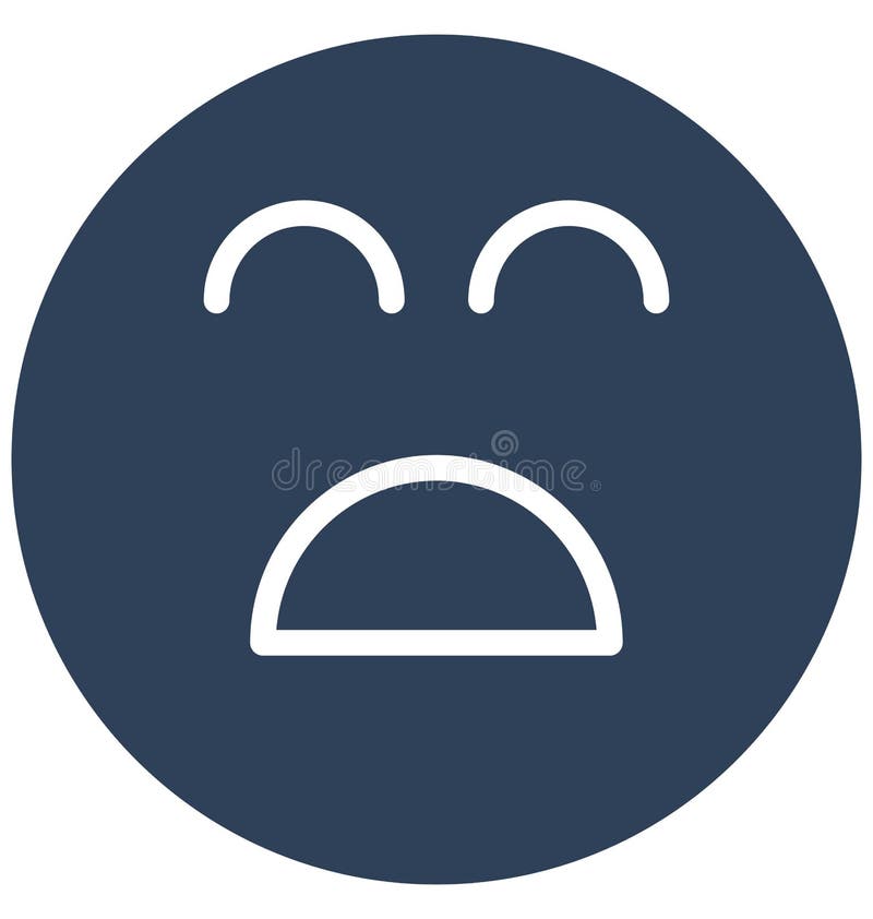 Baffled Emoticon, Laugh Vector Isolated Icon Which Can Easily Modify or ...