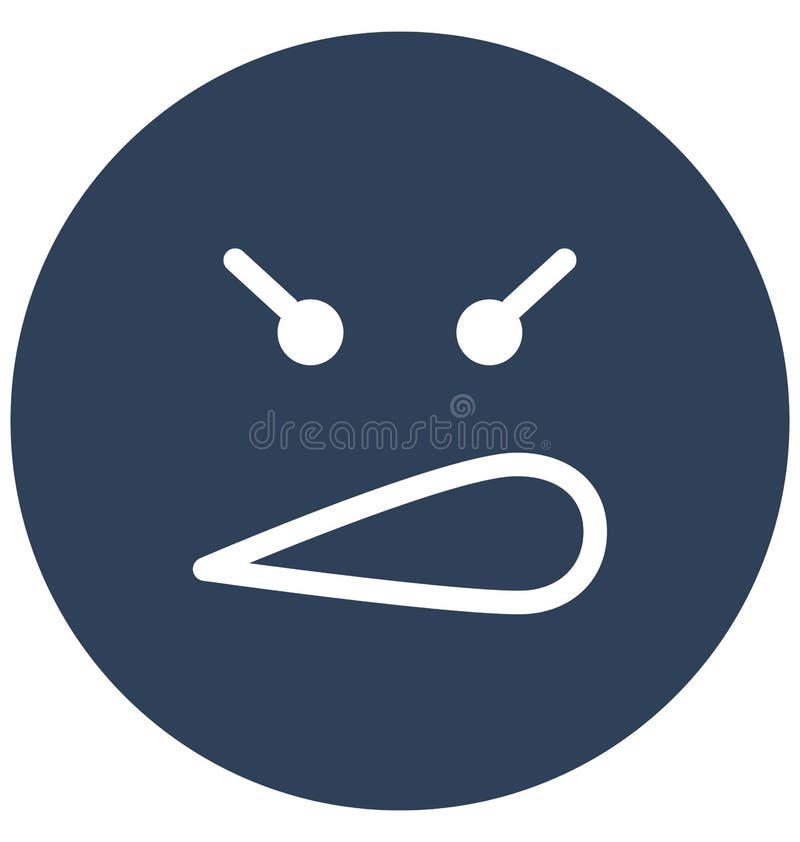 Mind, Gaze Emoticon Vector Isolated Icon Which Can Easily Modify or ...