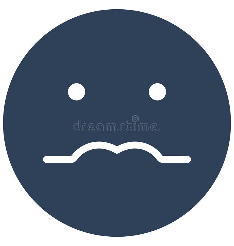 Nerdy, Baffled Emoticon Vector Isolated Icon Which Can Easily Modify or ...