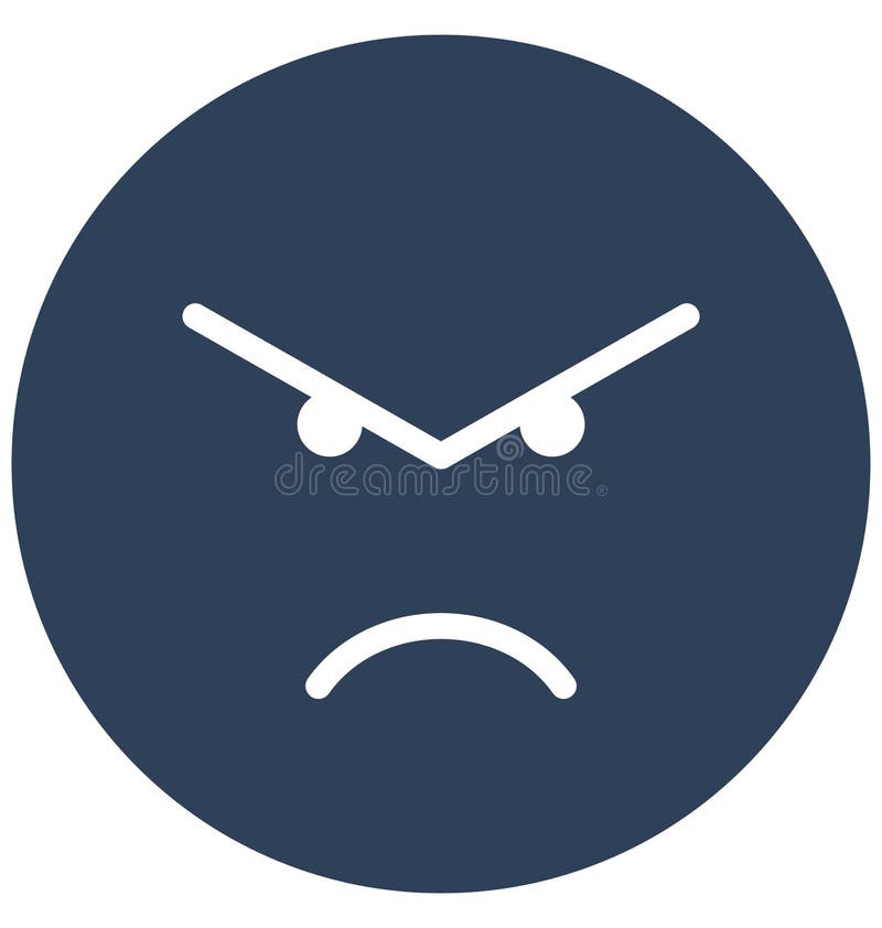 Angry, Rage Vector Isolated Icon Which Can Easily Modify or Edit Angry ...