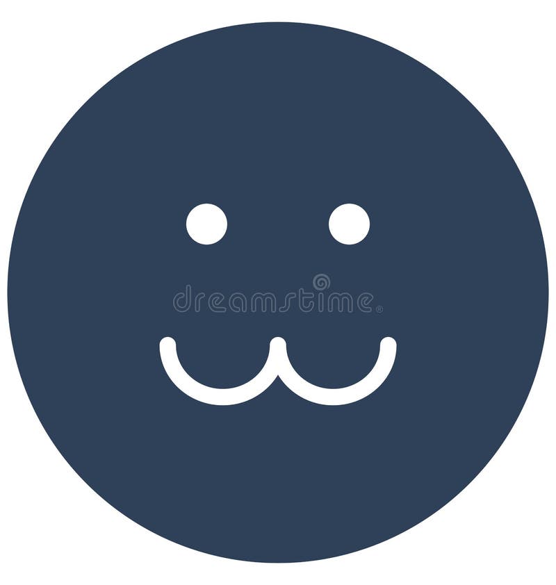 Zig Zag Lip Emoticon, Sad Vector Isolated Icon Which Can Easily Modify ...