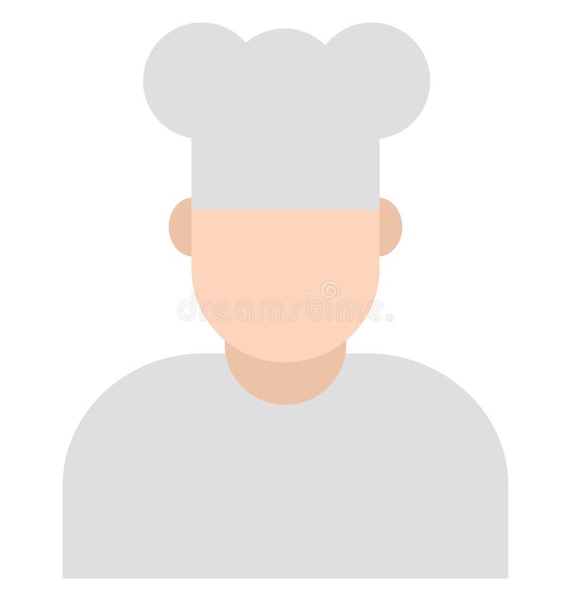 Chef Color Isolated Vector Icons that Can Easily Modify or Edit Stock ...