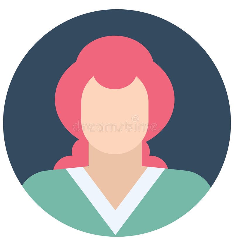 Secretary Color Isolated Vector Icons that Can Easily Modify or Edit ...