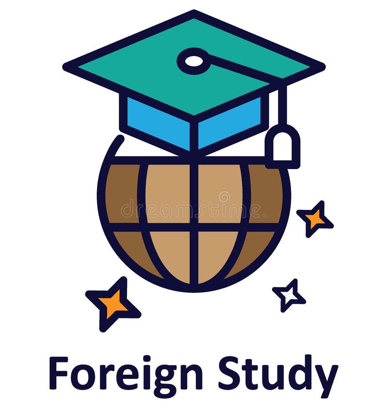 Foreign Study Isolated Vector Icon that Can Easily Modified or Edit ...