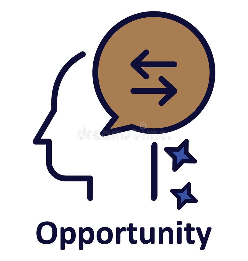 Opportunity Isolated Vector Icon that Can Easily Modified or Edit ...