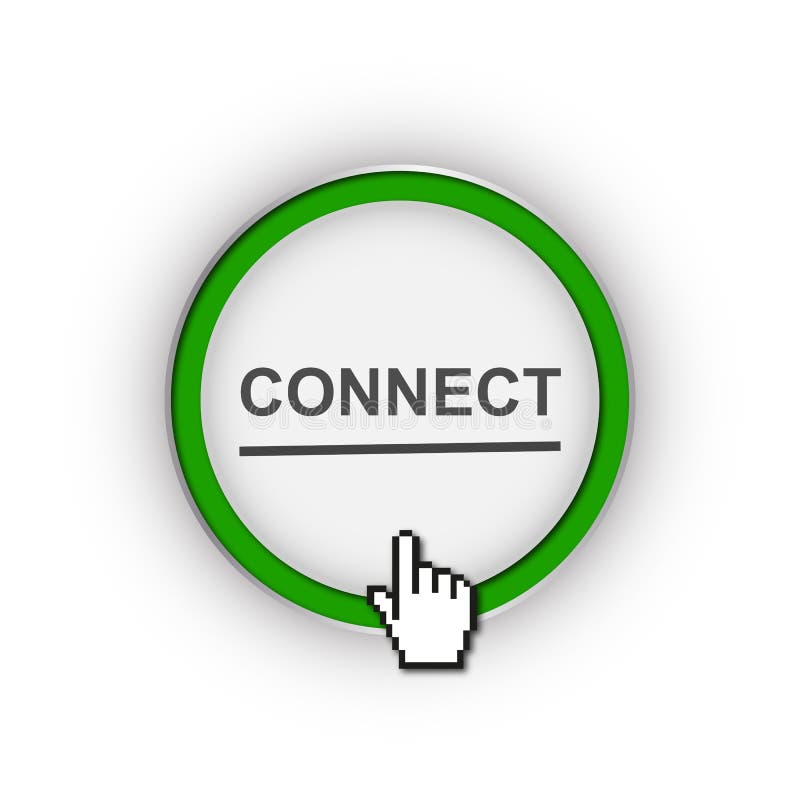 Connect Button on a Keyboard Stock Illustration - Illustration of enter ...