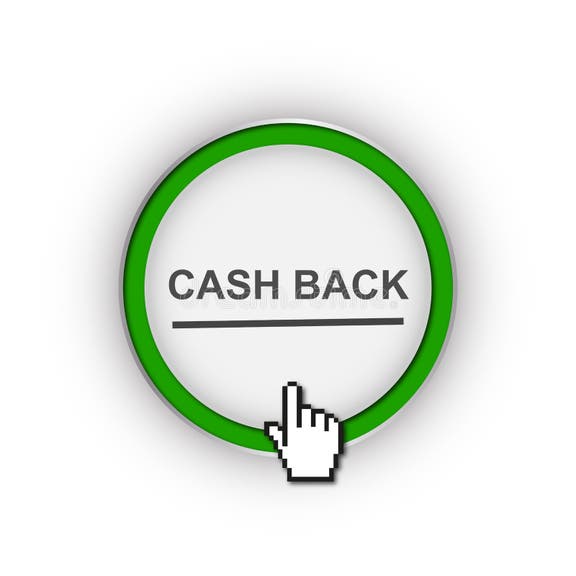 Cash back button stock illustration. Illustration of payback - 136489444