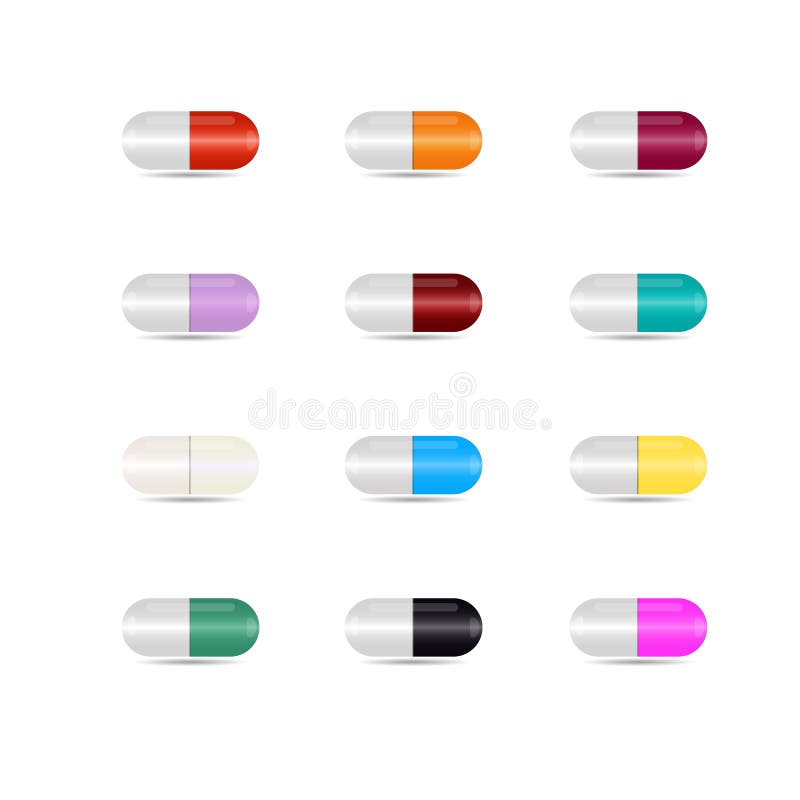 Colourful Capsules Stock Illustrations – 94 Colourful Capsules Stock ...