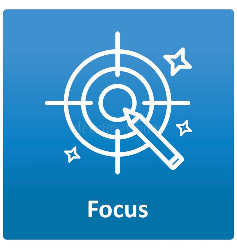 Focus Isolated Vector Icon that Can Easily Modified or Edit. Stock ...