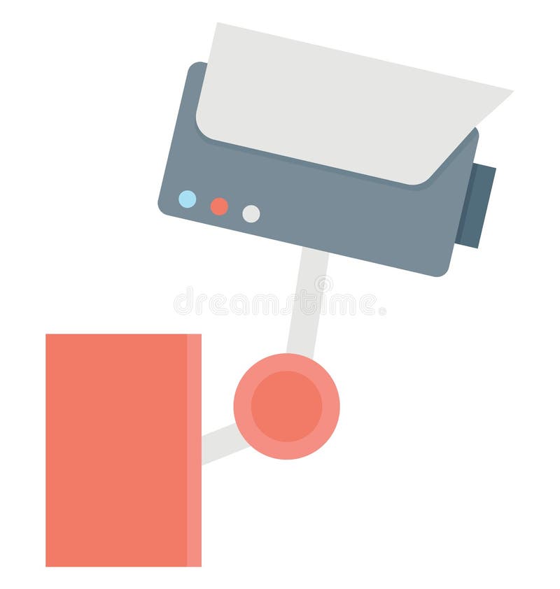 Cctv Camera Color Vector Icon Which Can Be Easily Modified or Edit ...