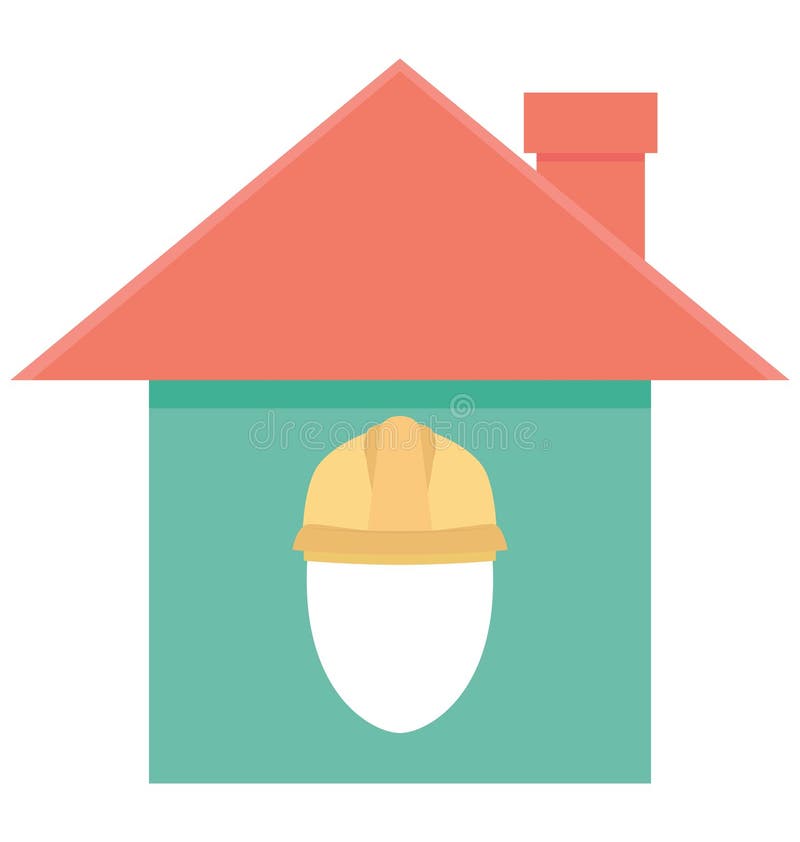 Labour House Color Vector Icon Which Can Be Easily Modified or Edit ...