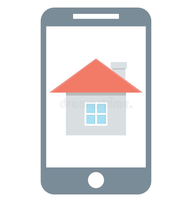 Property App Color Vector Icon Which Can Be Easily Modified or Edit ...