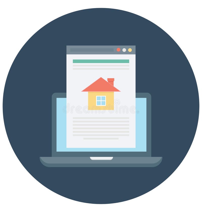 Online Property Color Vector Icon Which Can Be Easily Modified or Edit ...