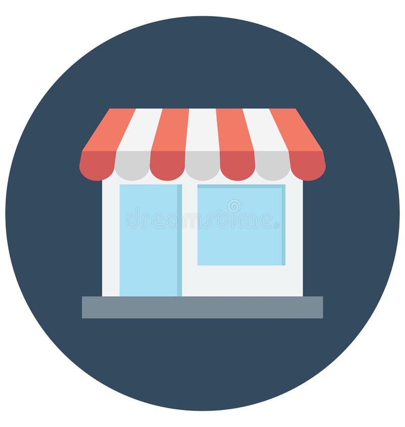 Shop Color Vector Icon Which Can Be Easily Modified or Edit Stock ...