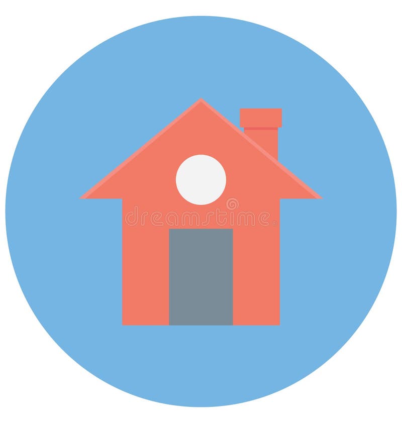 Hut Color Vector Icon Which Can Be Easily Modified or Edit Stock ...