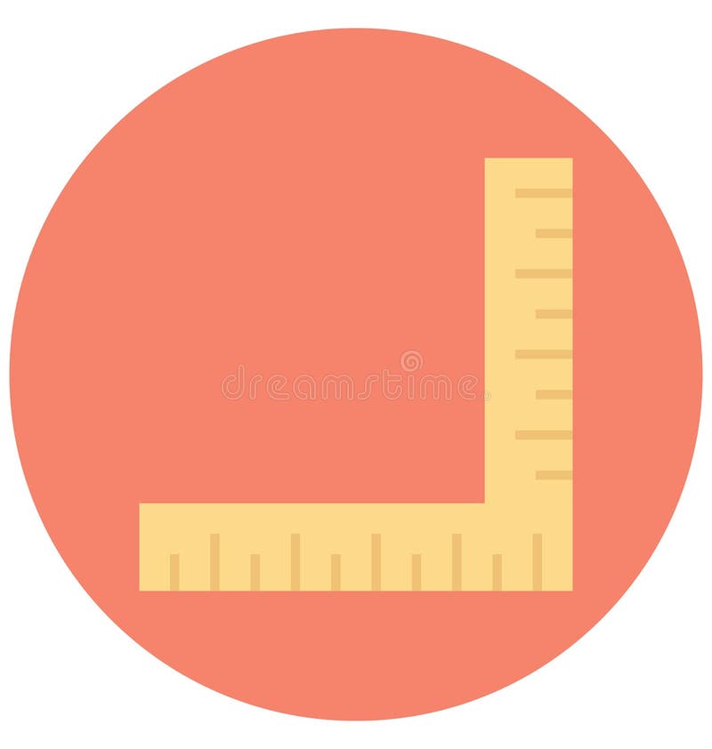 Ruler Color Vector Icon Which Can Be Easily Modified or Edit Ruler ...