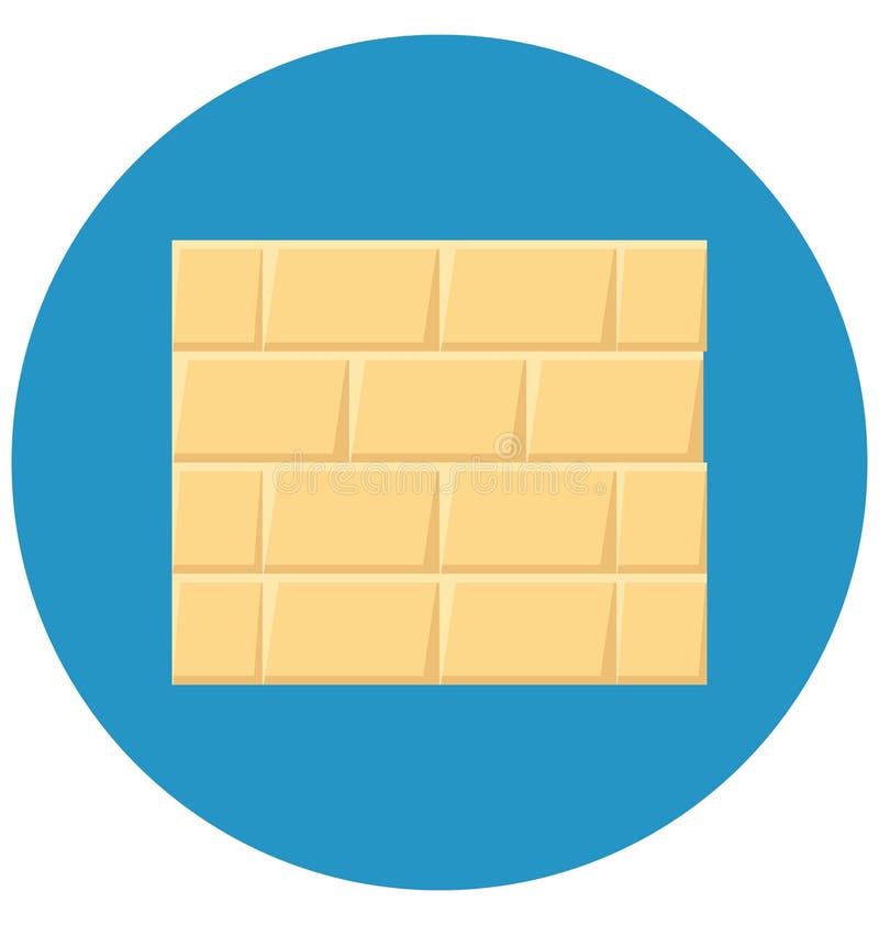 Bricks Wall Color Vector Icon Which Can Be Easily Modified or Edit ...