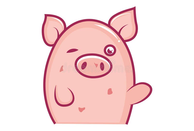 Winking Pig Stock Illustrations – 88 Winking Pig Stock Illustrations ...