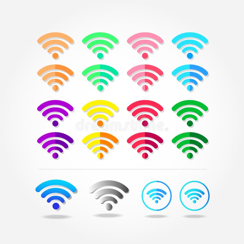 Colorful Wireless a Great Connection Stock Vector - Illustration of ...