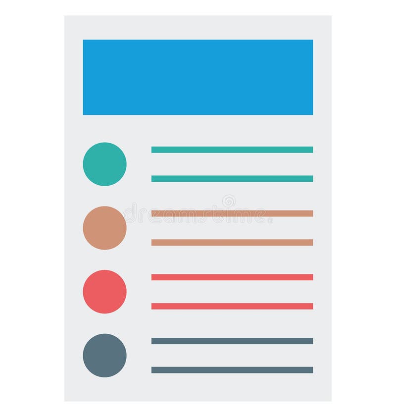 Checklist Report, Checklist Color Icon Isolated and Vector that Can Be ...
