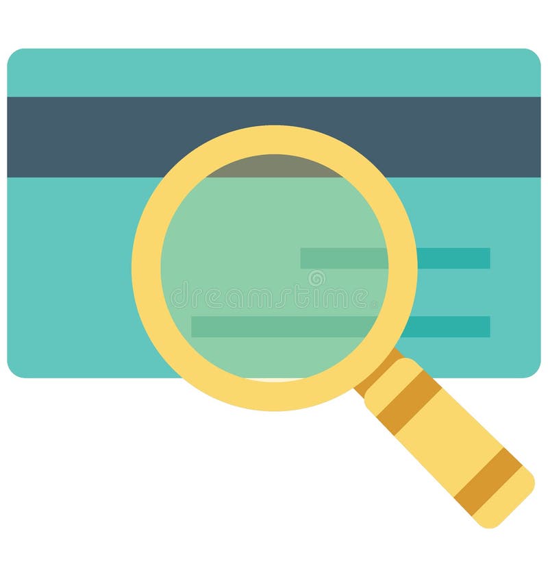 Card Scanning Color Icon Isolated and Vector that Can Be Easily ...