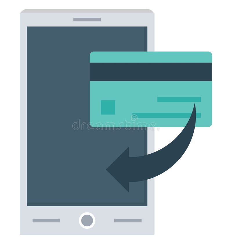 Online Payment Color Icon Isolated and Vector that Can Be Easily ...