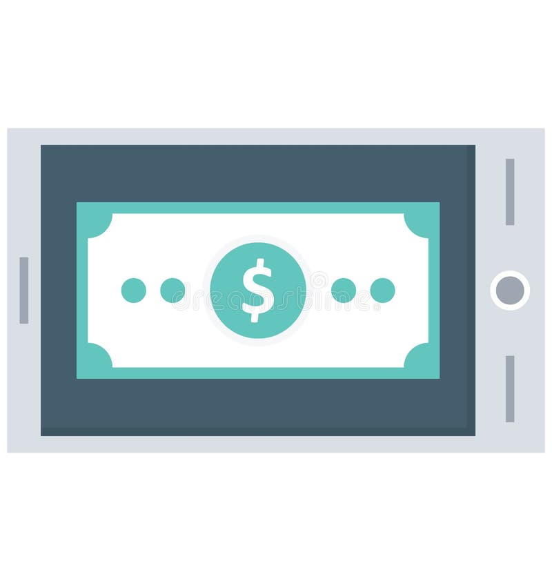 Online Payment Color Icon Isolated and Vector that Can Be Easily ...