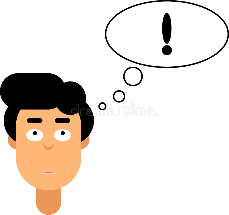 Exclamation face stock vector. Illustration of surprised - 28720316