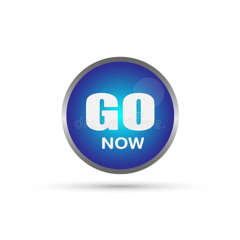 Go Button Icon Element Vector on White Background Stock Vector ...