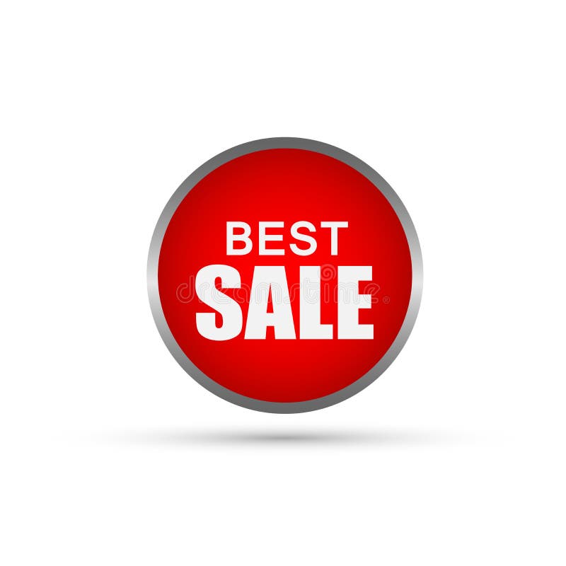 Best Buy Sale Icon Button Element on White Background Stock Vector ...