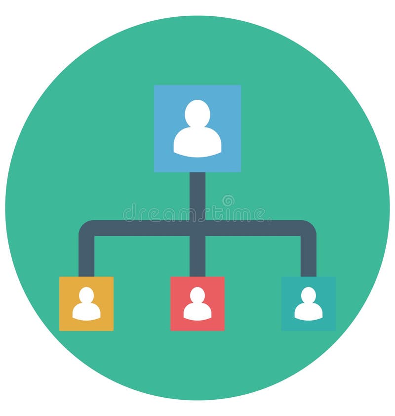 Management Color Icon Isolated and Vector that Can Be Easily Modified ...