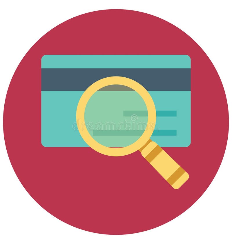 Card Scanning Color Icon Isolated and Vector that Can Be Easily ...
