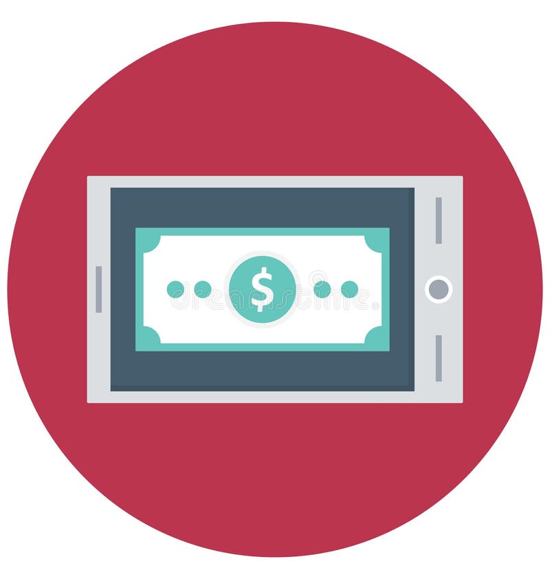 Online Payment Color Icon Isolated and Vector that Can Be Easily ...