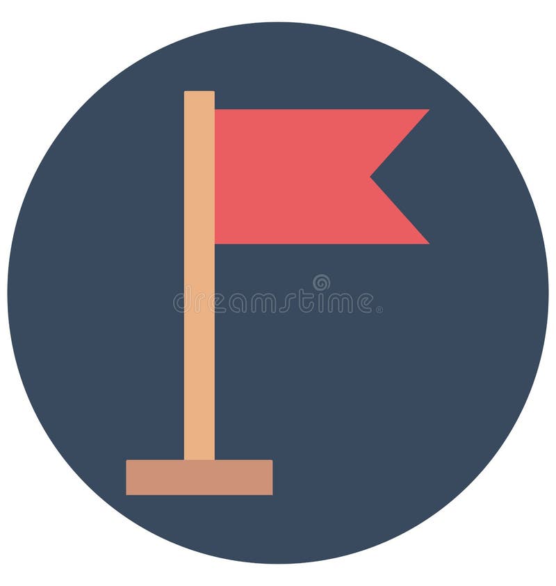 Flag Icon Isolated and Vector that Can Be Easily Modified or Edit Stock ...