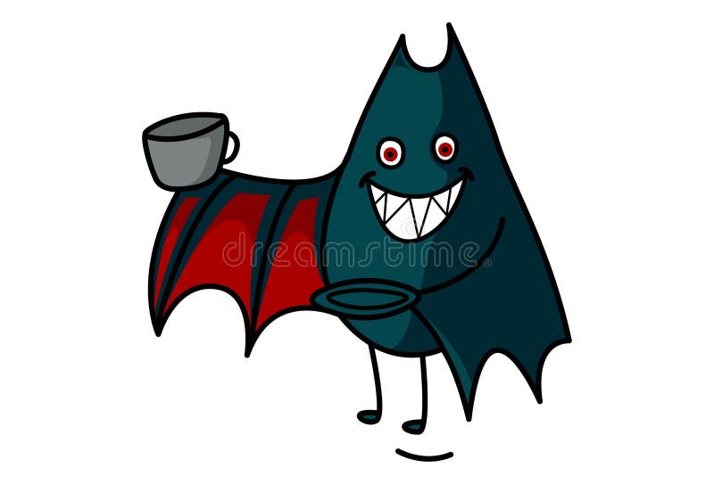 Cartoon Illustration of Bat Stock Vector - Illustration of isolated ...