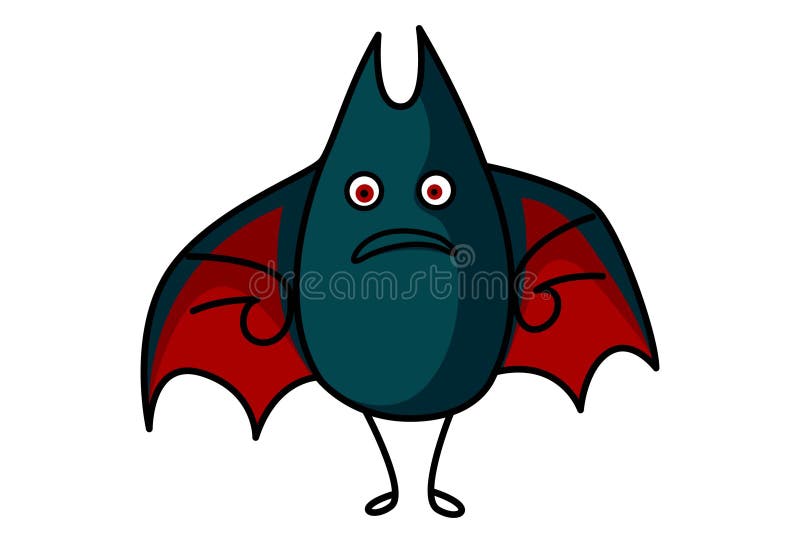 Cartoon Illustration of Bat Stock Vector - Illustration of drawing ...
