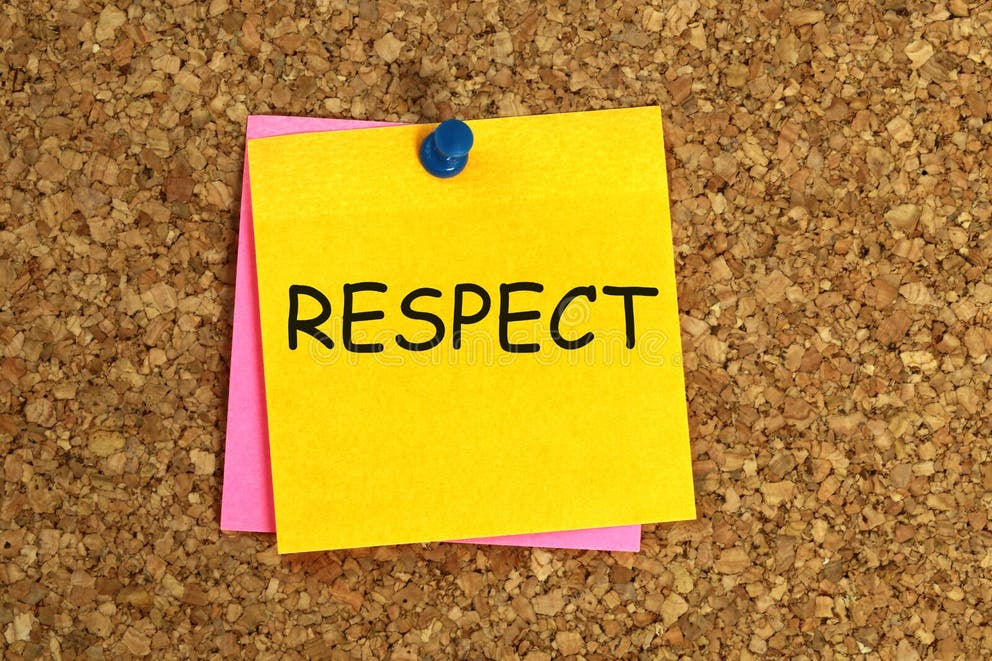Respect note stock image. Image of reminder, postit - 137995527