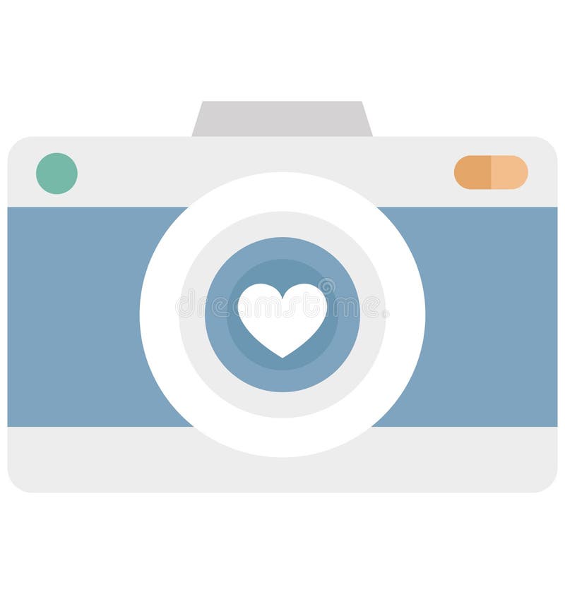 Camera Isolated Vector Icon that Can Be Easily Modified or Edit Stock ...