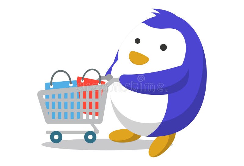 Cartoon Illustration of Cute Penguin. Stock Vector - Illustration of ...