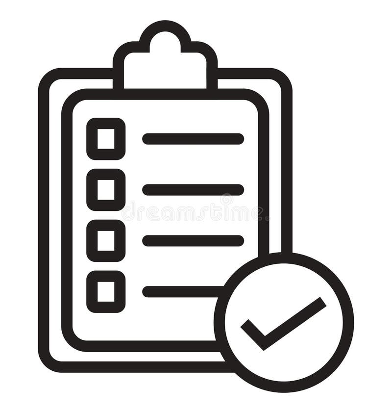 Basic Checklist Stock Illustrations – 614 Basic Checklist Stock ...