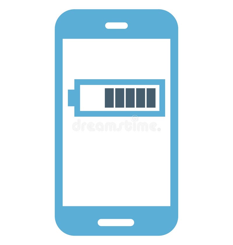 Mobile Charging Isolated Color Vector Icon that Can Be Easily Modified ...