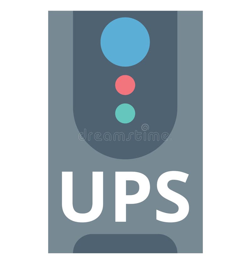 UPS Isolated Color Vector Icon that Can Be Easily Modified or Edit ...