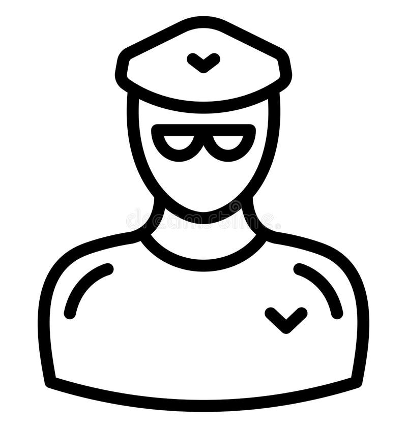 Sergeant Vector Icon Which Can Easily Modify or Edit Stock Vector ...