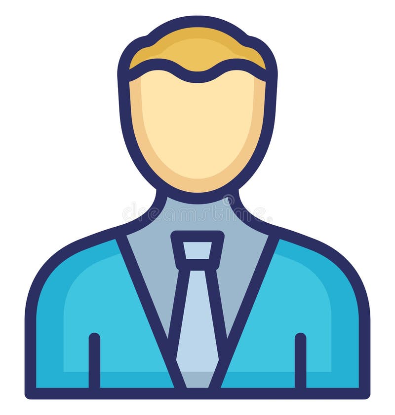 Businessman Vector Icon Which Can Easily Modify or Edit Stock ...