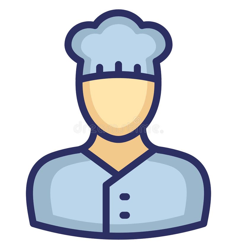 Chef Vector Icon Which Can Easily Modify or Edit Stock Vector ...
